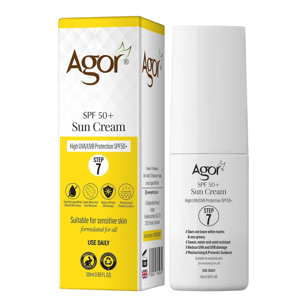Agor - SPF 50+ Sun Cream 50ml (Step 7) | Altohabesha