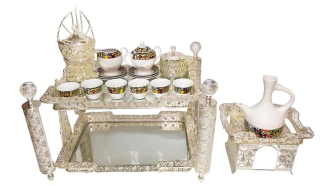 Eritrean Ethiopian Rekebot Coffee Serving Tray Table Set Jebena Full S ...